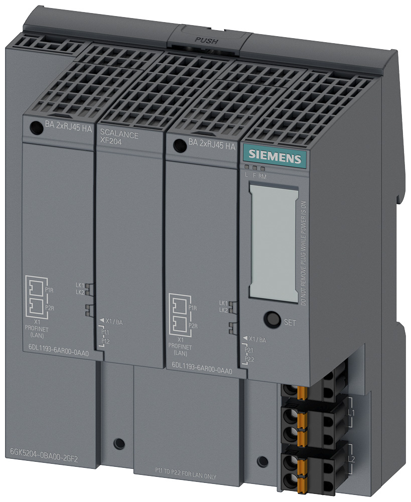 6GK52040BA002GF2 – SCALANCE XF204 (2xBA RJ45 pre-assembled) – RK Controls